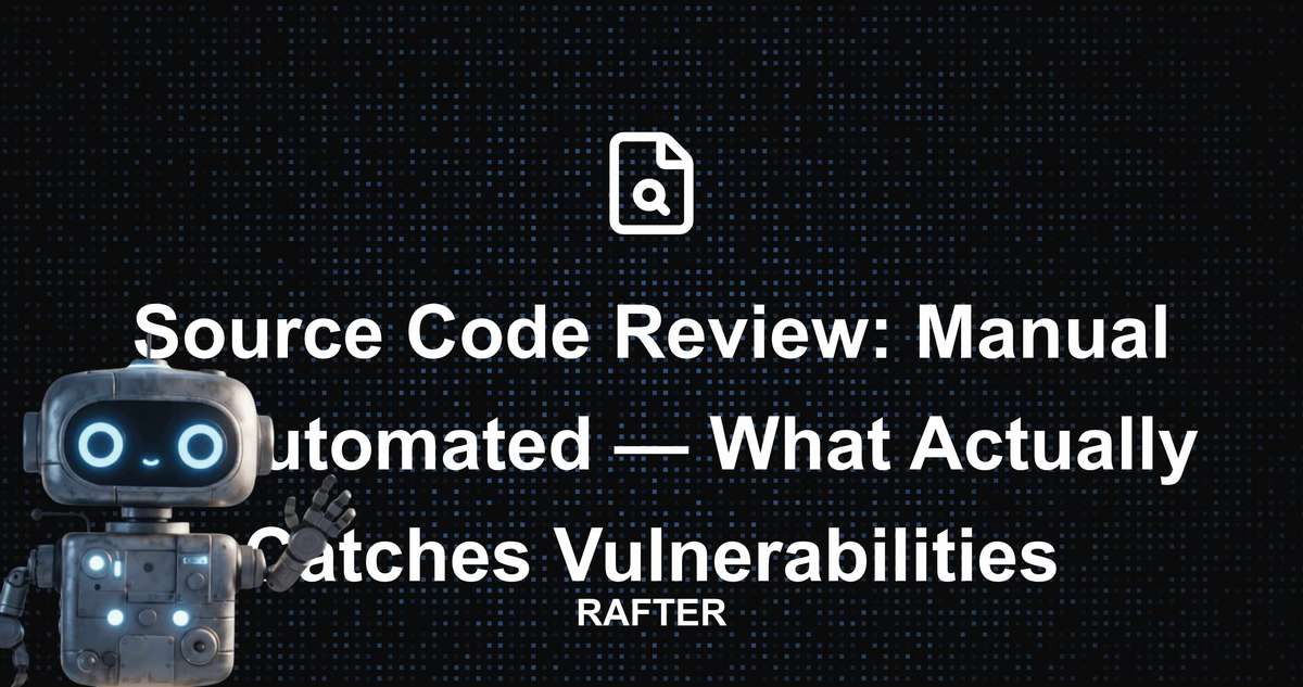 Rafter - Source Code Review: Manual vs Automated — What Actually ...